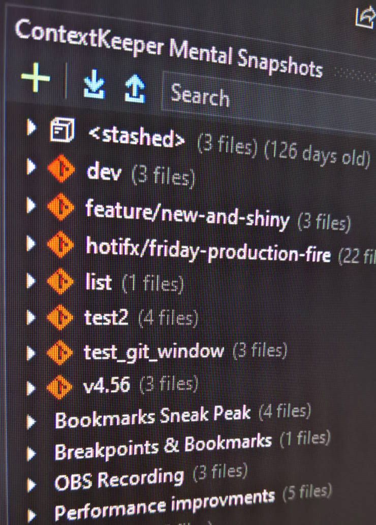 Session Manager for Visual Studio: ContextKeeper compared to Task ...